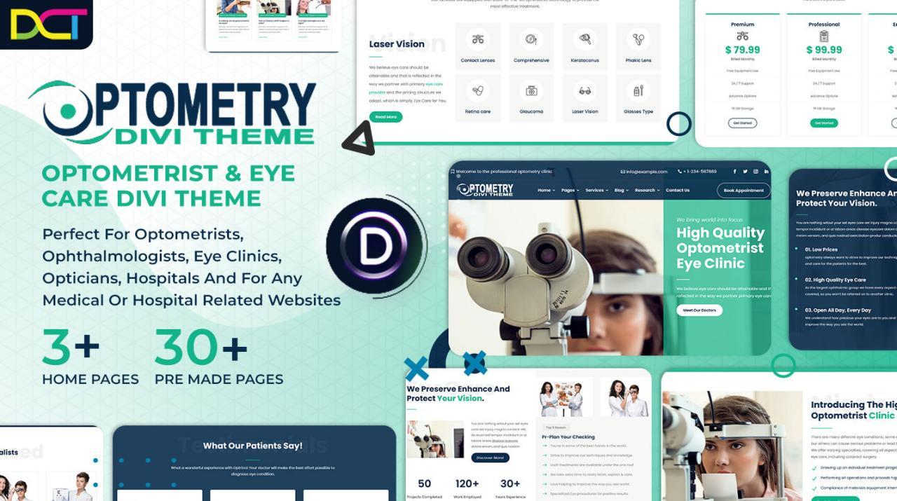 Divi Optometry Theme | Divi-Childthemes.com