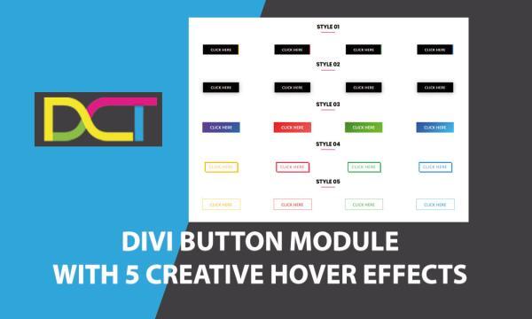 DIVI Button Module With 5 Creative Hover Effects | Divi-childthemes.com
