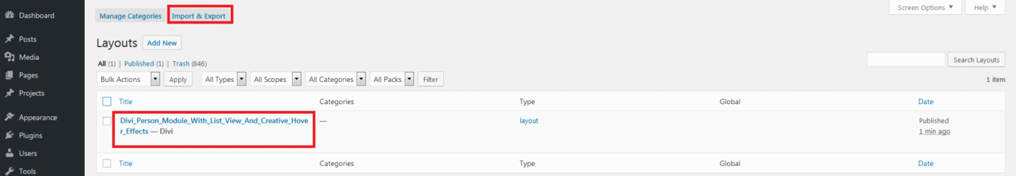 DIVI Person Module With List View And Creative Hover Effects