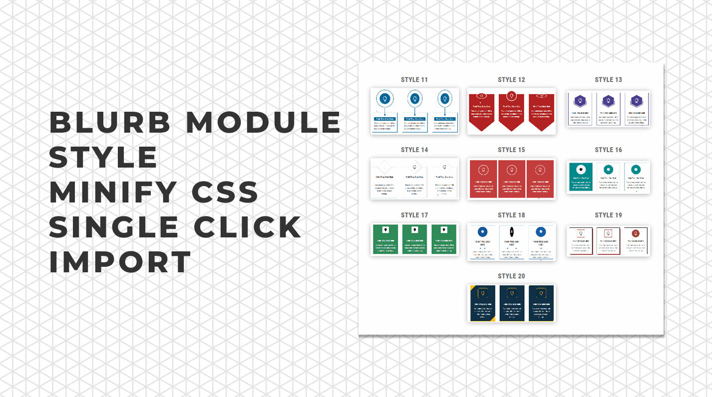 Divi Blurb Layout Bundle | Divi-Childthemes.com