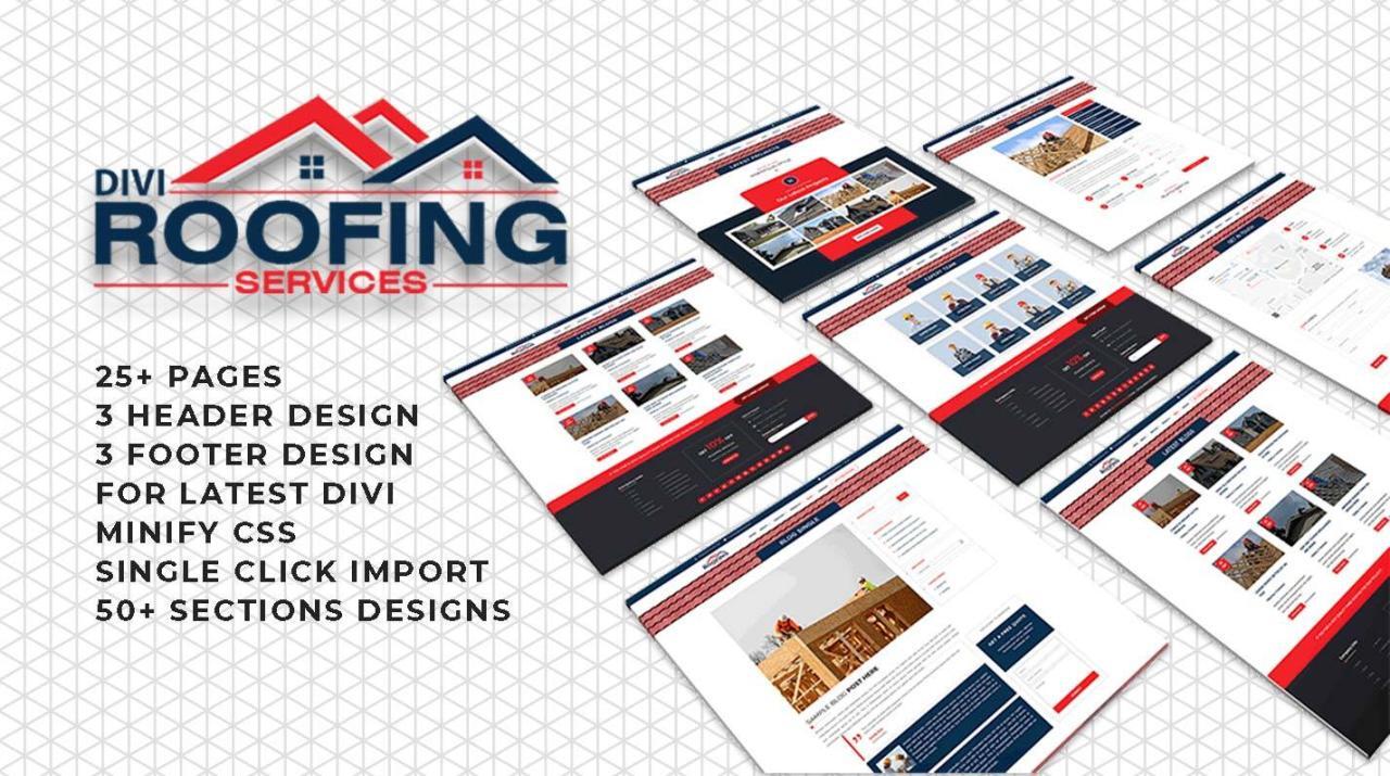 Divi Roofing Theme | Divi-Childthemes.com