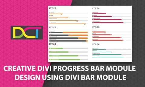 Creative Divi Progress Bar Module Design Using Divi Bar Module | DCT