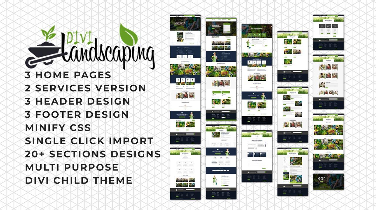 Divi Landscaping Theme Documentation | Divi-Childthemes.com