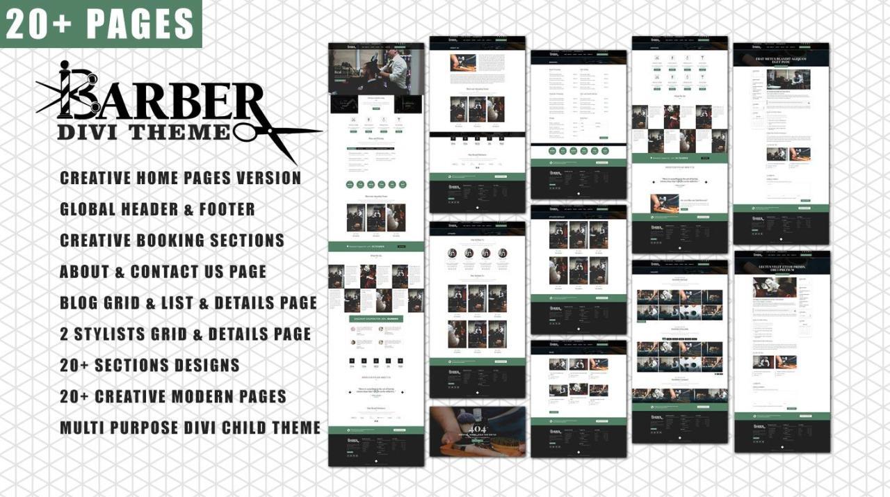 Divi Barber Theme Documentation | Divi-Childthemes.com