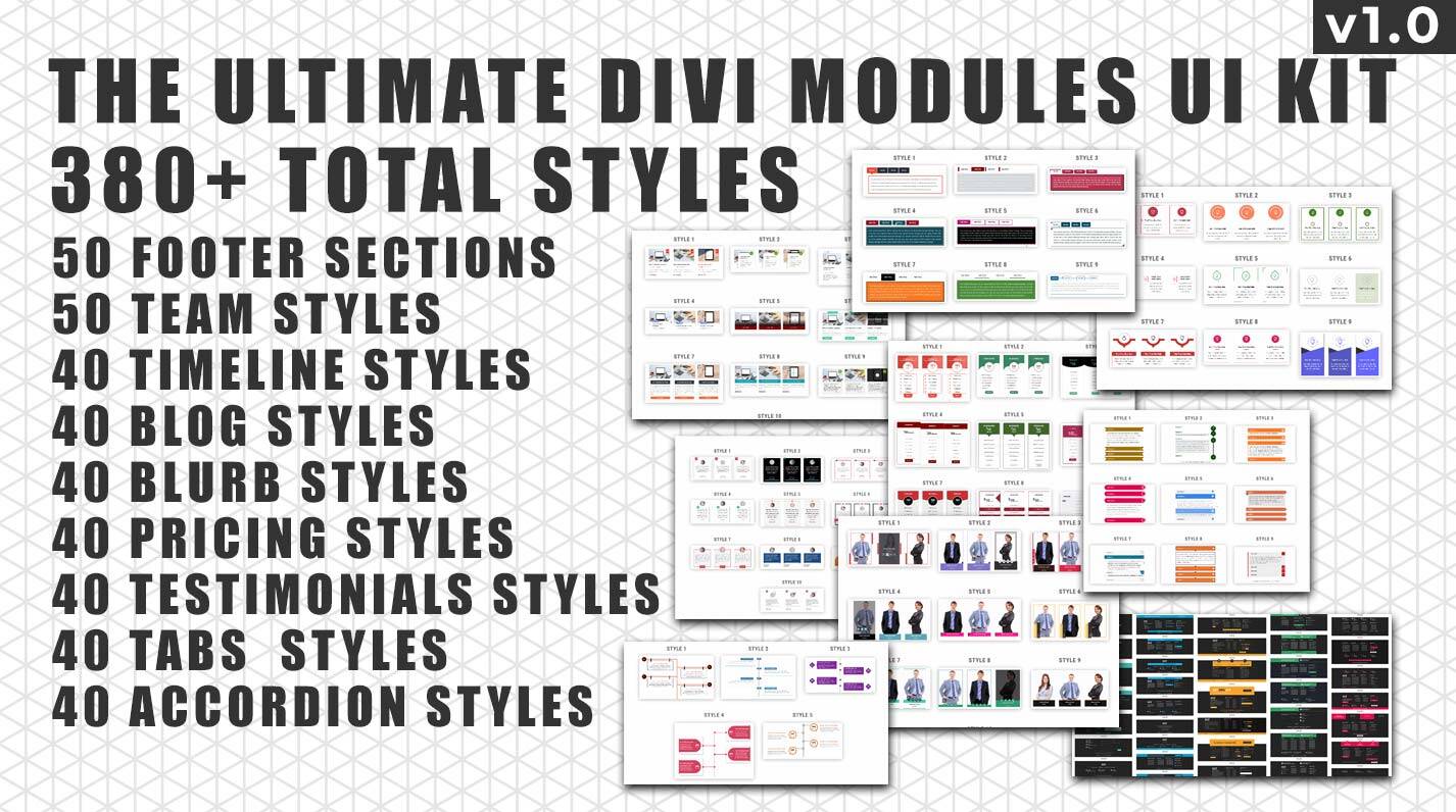 The Ultimate Divi Modules UI Kit | Divi-Childthemes.com