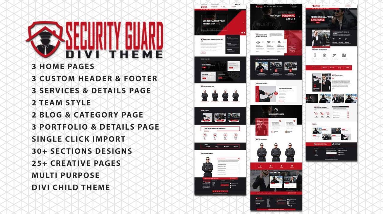 Divi Security Guard Theme Documentation | Divi-Childthemes.com