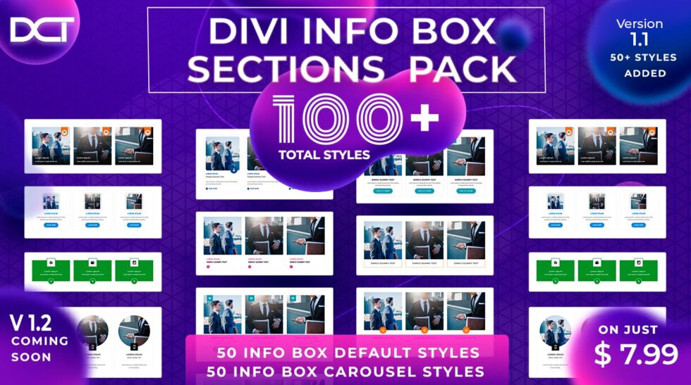 Divi Info Box Sections Pack Documentation | Divi-Childthemes.com