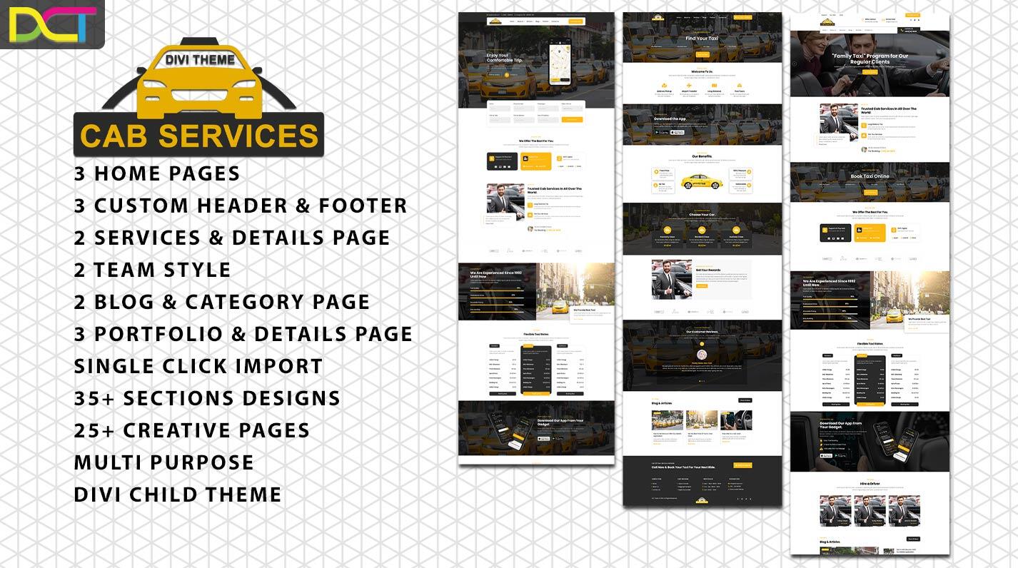 Divi Cab Services Theme Documentation | Divi-Childthemes.com