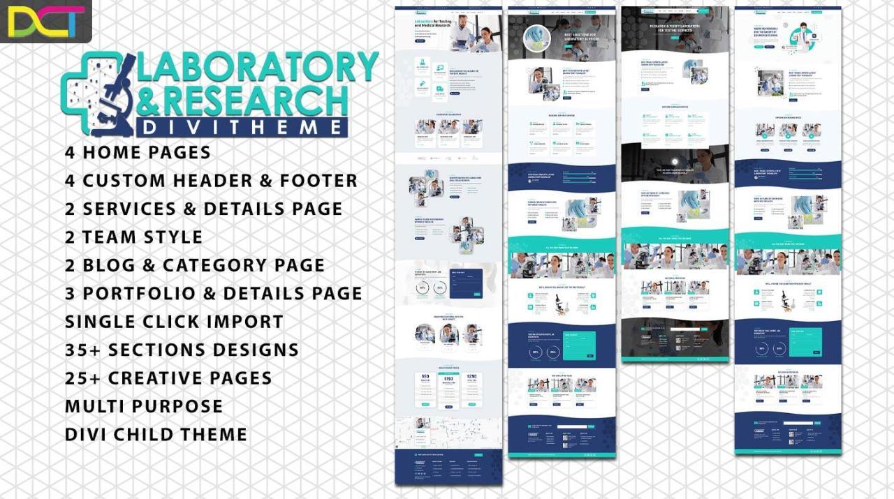 Divi Laboratory & Medical Research Theme Documentation | Divi-Childthemes.com