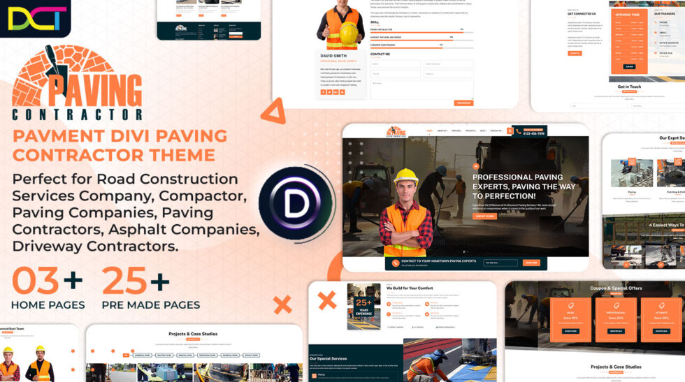 Pavment Divi Paving Contractor Theme | Divi-Childthemes.com